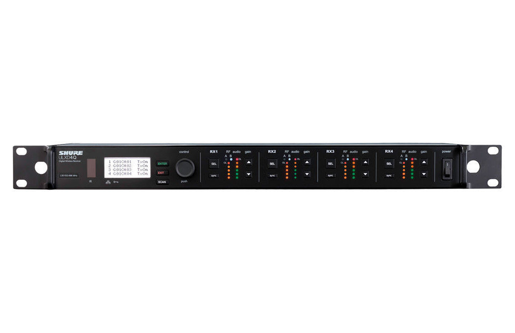 Rent Now - Shure ULXD4Q Quad-Channel Digital Wireless Receiver – Events ...